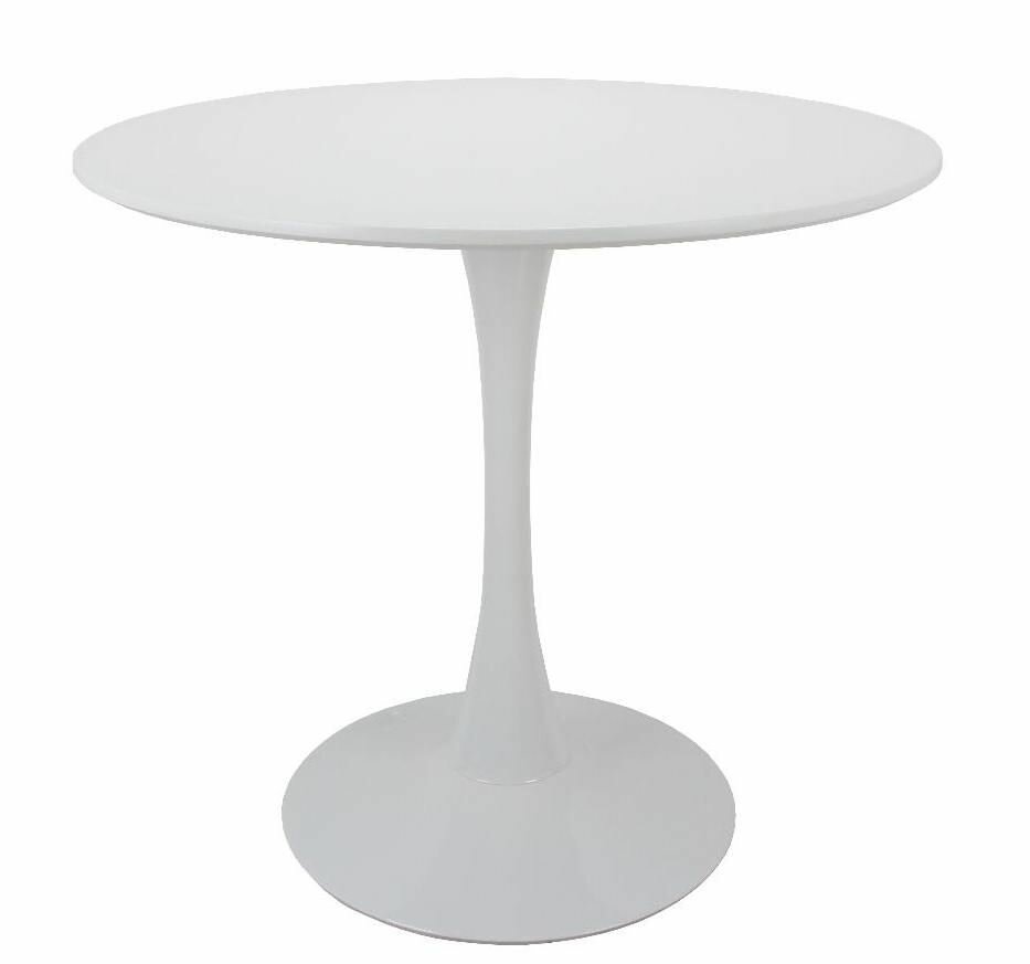 Стол Tulip 90см BRADEX HOME белый, металл и дерево, круглая столешница, круглое основание