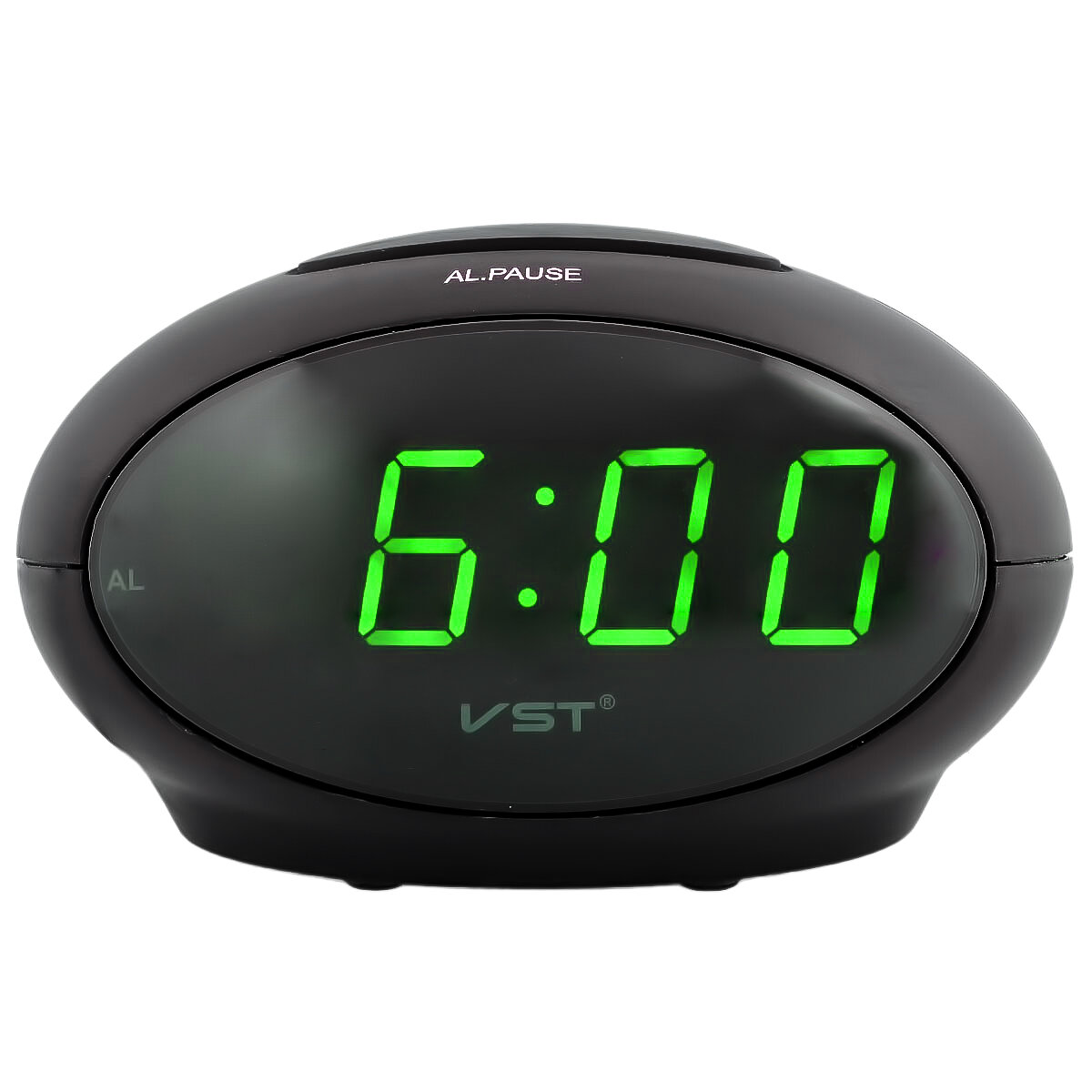 Сетевой будильник Vst711-2 часы 220В св. зел. цифры+USB кабель (без адаптера)