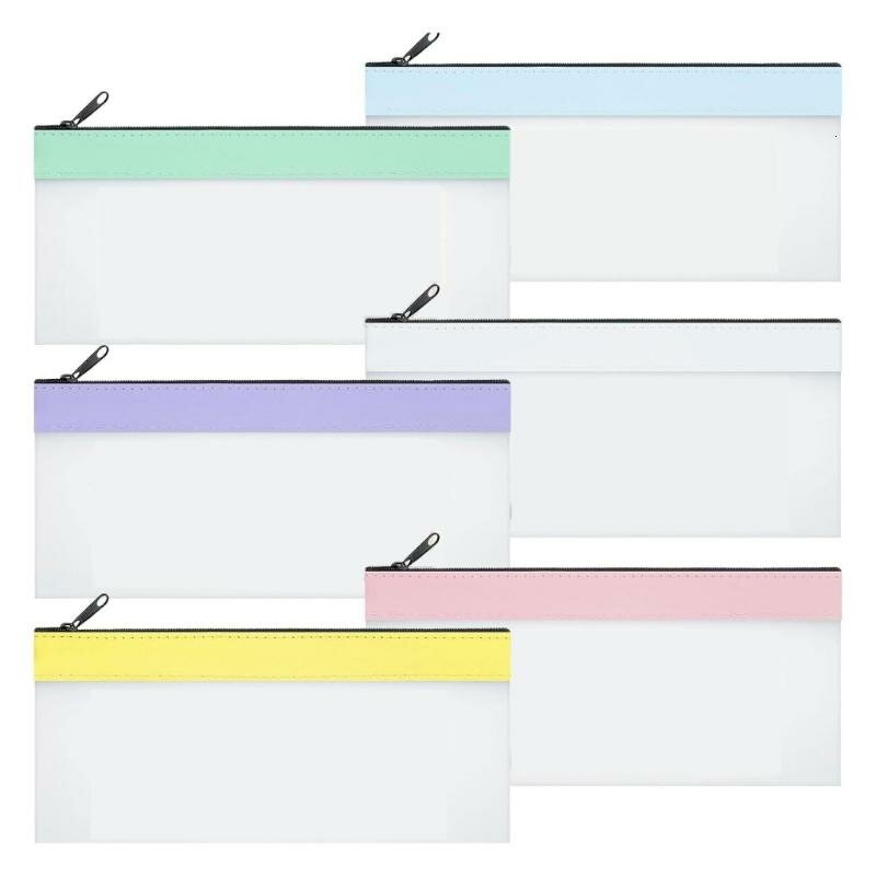 Банковские мешки для денег с замком-молнией, Шесть пачек