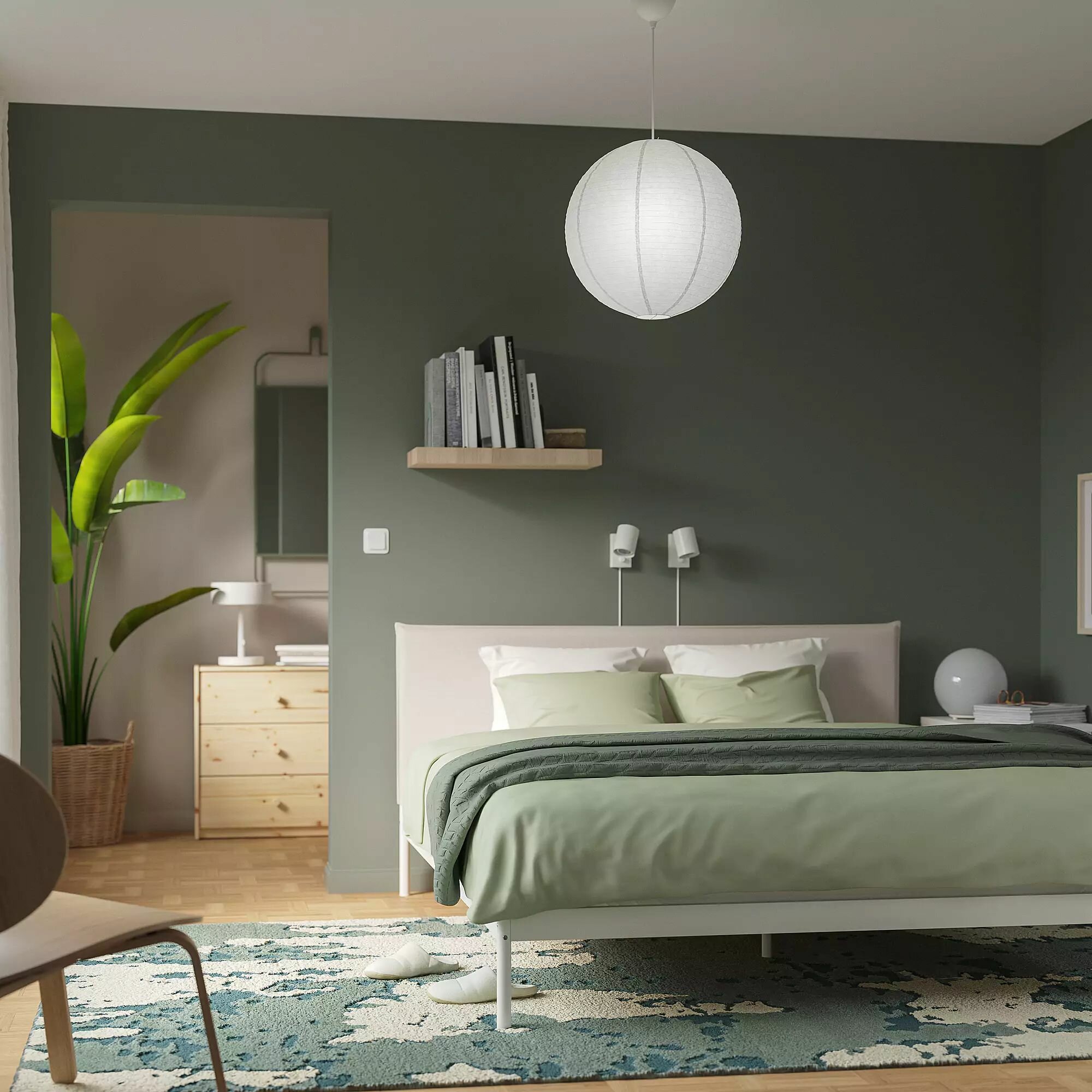 Абажур IKEA GULLSUDARE, для подвесного потолочного светильника, диаметр 45см, белый