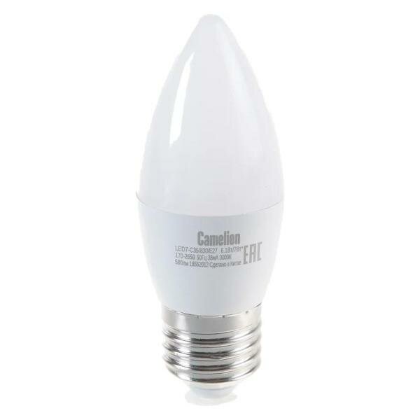 Лампа Camelion LED7-C35/830/E27 (10 шт.)