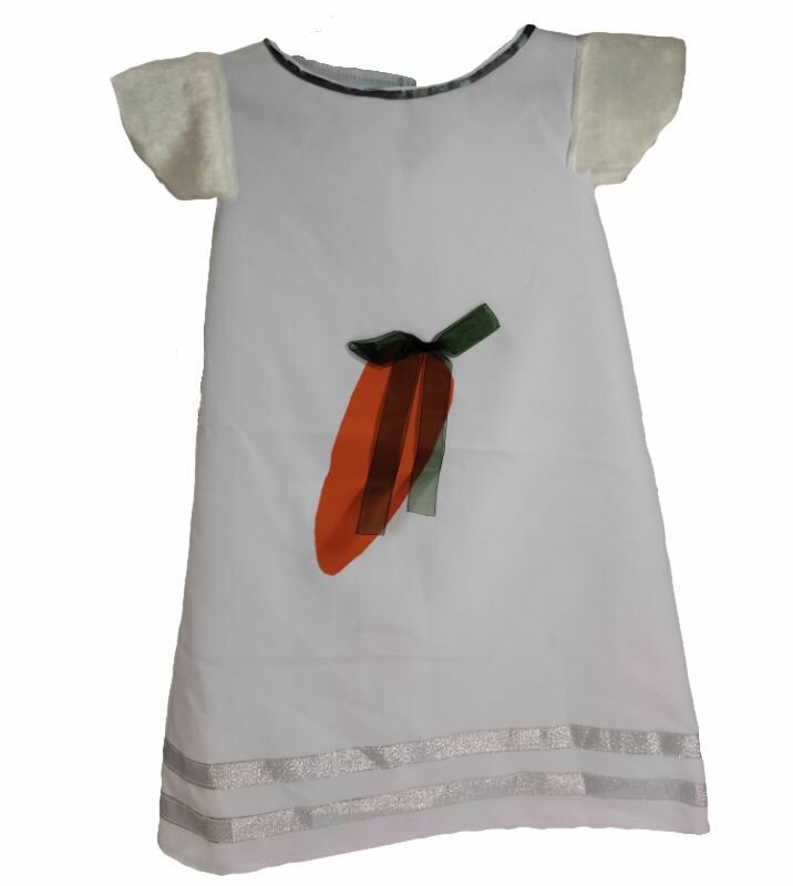 Костюм "Зайчик", текстиль, белый, 36 размер, для девочек, от 8 лет