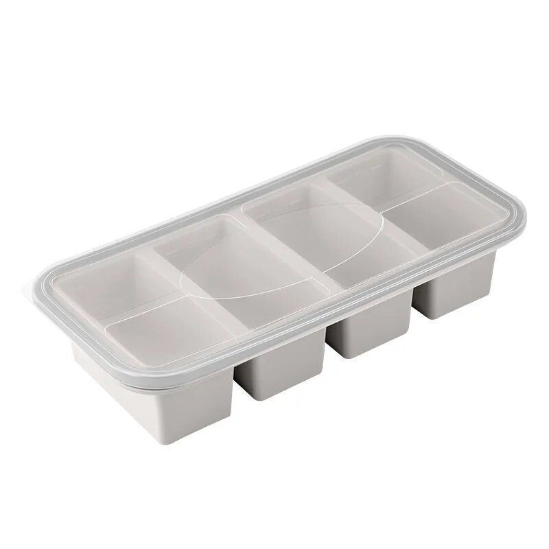 Силиконовая форма для заморозки SMHXIANGQIANJIN Серый, Gray-4grids