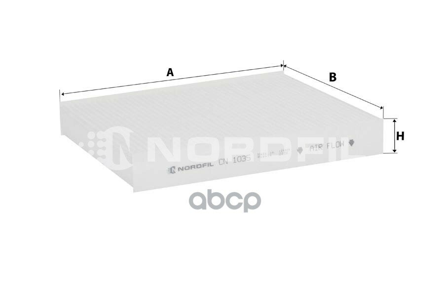 Фильтр салона Audi A1 Seat Ibiza V Toledo IV Skoda Fabia II III Rapid Roomster VW Polo V NORDFIL арт. cn1035