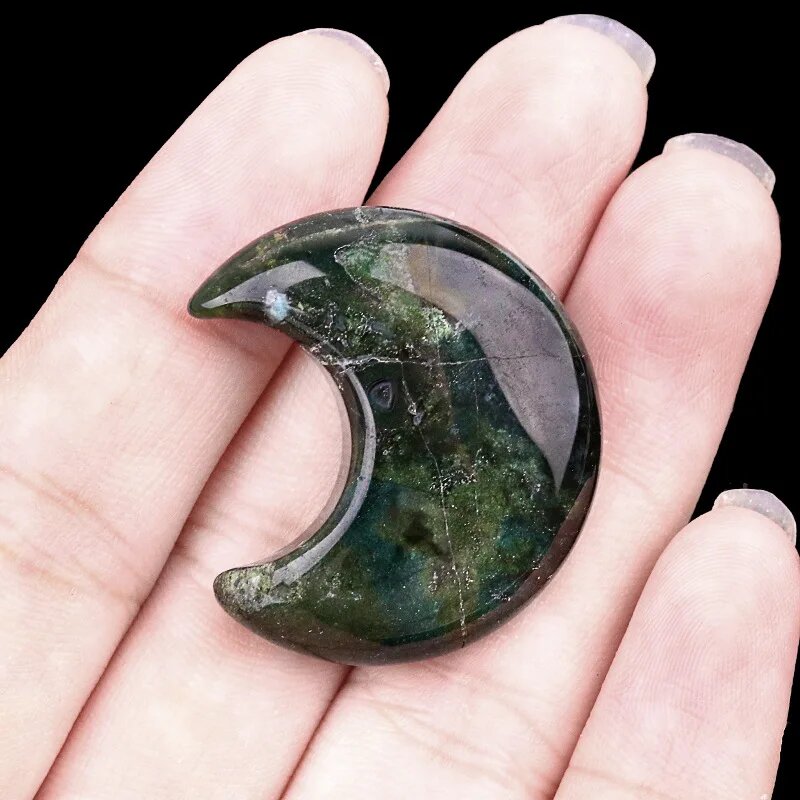 Лунные камни из натурального камня Изумрудный, Indian Agate