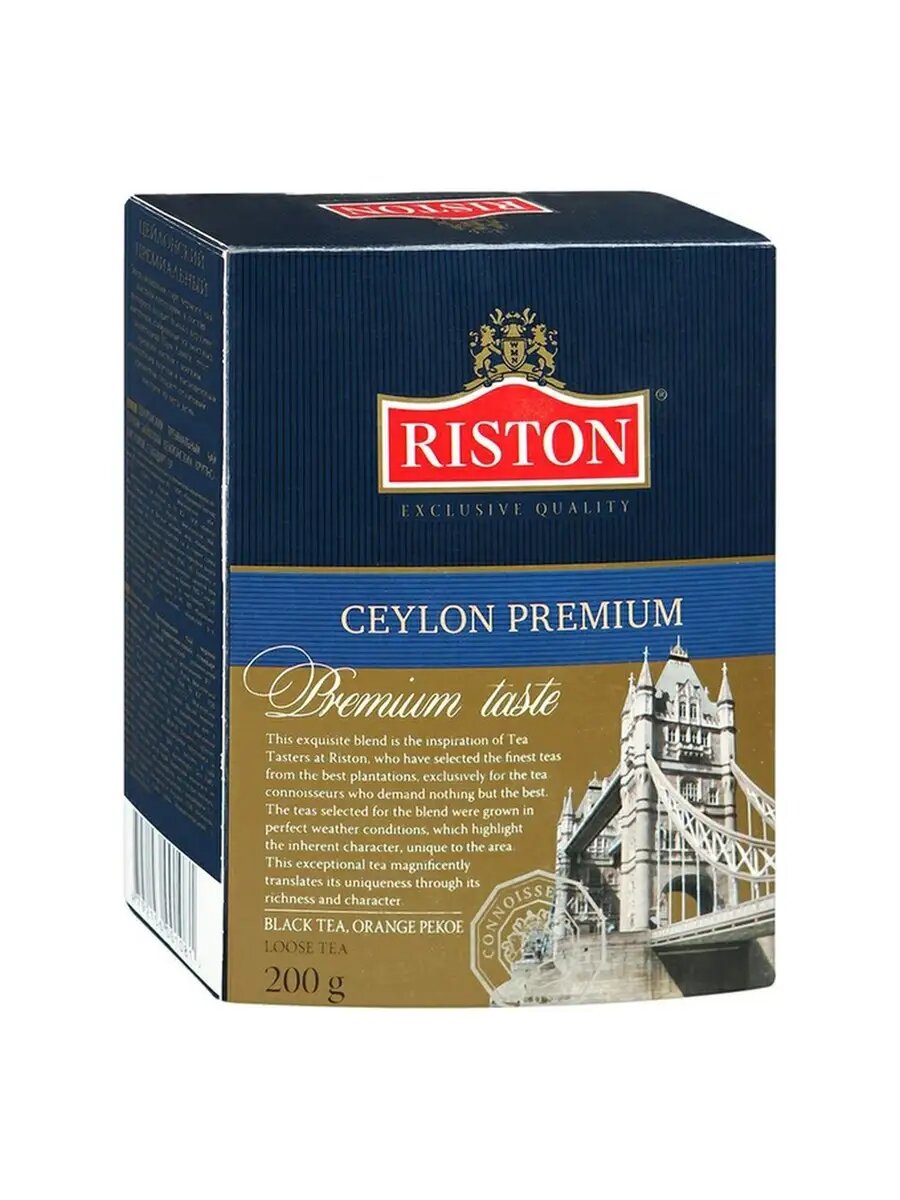 Чай черный Riston Ceylon Premium листовой 200 г.
