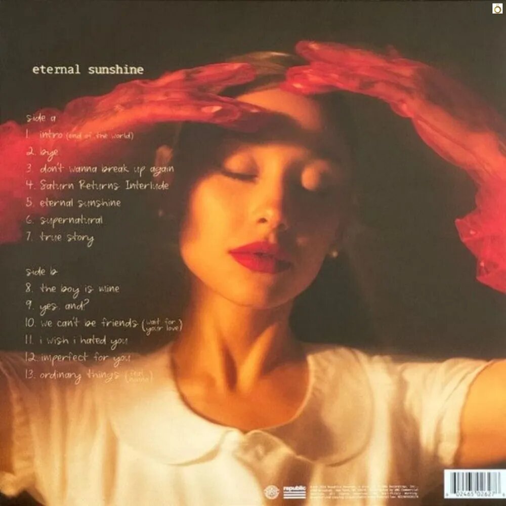 Ariana Grande - Eternal Sunshine - Виниловая пластинка, Red [Translucent Ruby Red], 8 мар. 2024 г. - Музыкальный диск — фото 1
