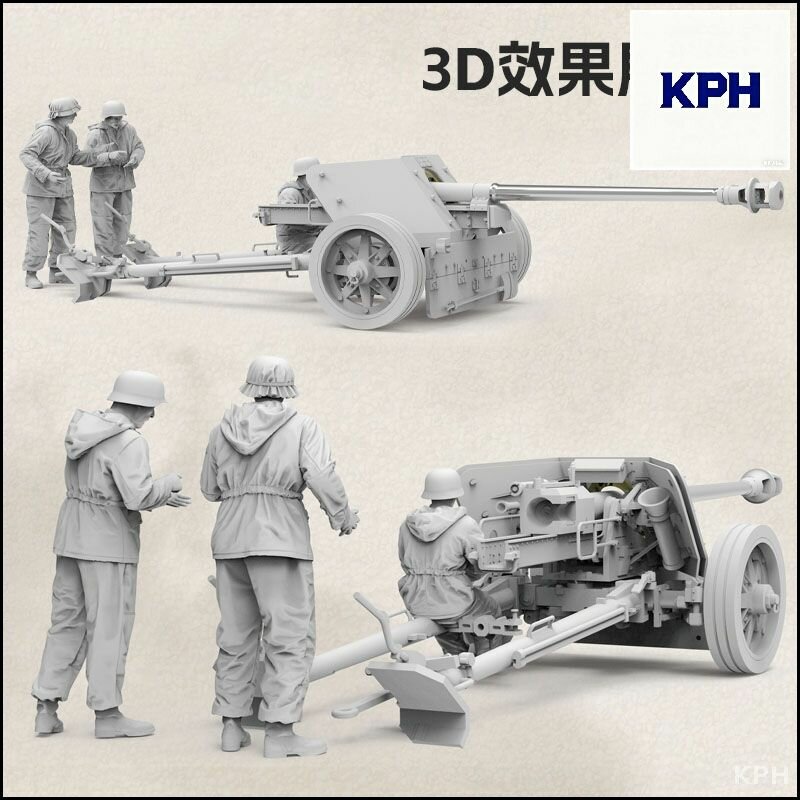 Эксклюзивная модель Border BT051 1 35, немецкая пушка PaK 40 калибра 7.5 см с зимним расчетом артиллеристов