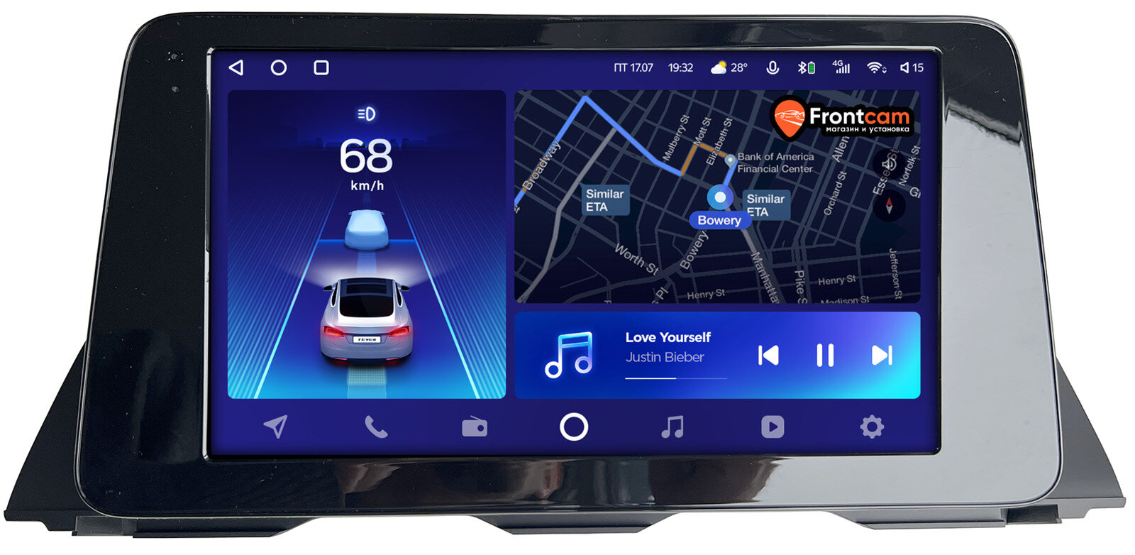 Штатная магнитола BMW 5 (F10, F11) 2009-2017 Teyes CC2 PLUS 4/64 10" RM-10-3060 Android 10 (4G-SIM, DSP, QLed)