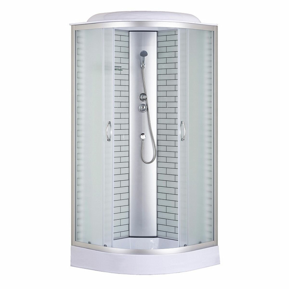 Душевая кабина 100х100 с низким поддоном Loranto Sunway CS-6610-13FW 100