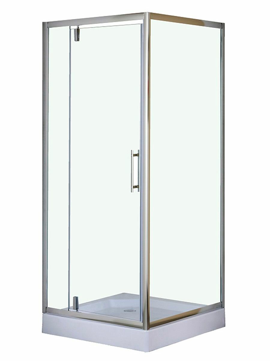 Душевое ограждение с низким поддоном хром LORANTO 90х90х200 CS-604C 90