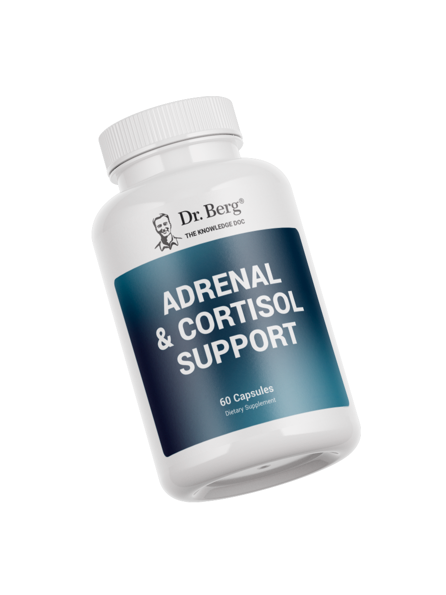 БАД Dr. Berg Adrenal & Cortisol, для нервной и эндокринной систем, 60 шт.