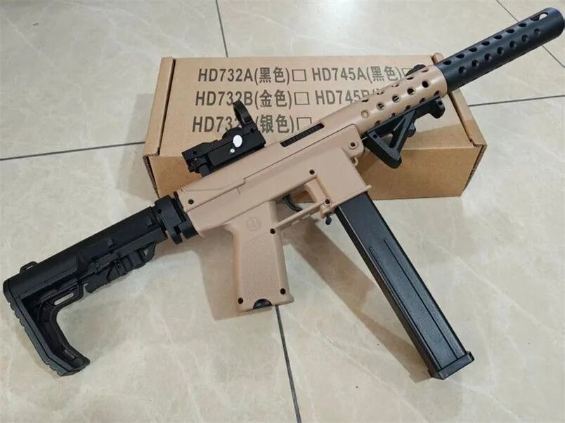 Орбизы HD Tec-9 игрушечный для детей 14+ тактический комплект (песочный), нейлон, гелевые шарики