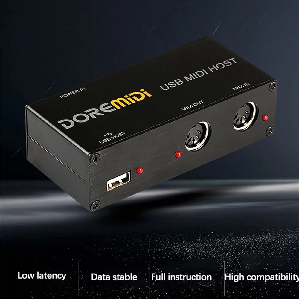 1 USB-MIDI-Хост-Генератор Гитарных Эффектов-Синтезатор, металлический корпус, для подключения MIDI устройств — фото 1