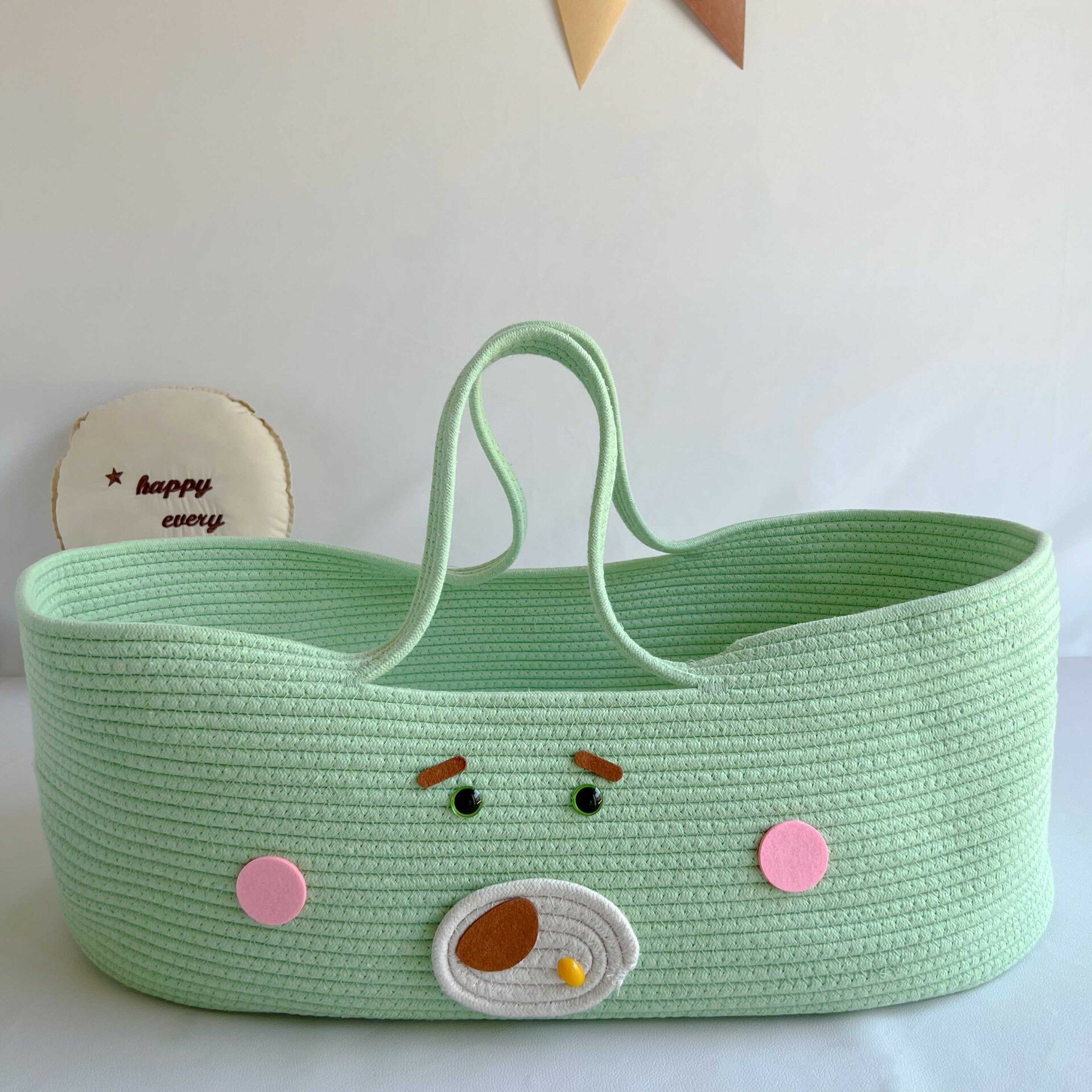 Новая модель 2025 года: переносная люлька-переноска для младенцев, безопасная корзина-лежак для новорожденных для использования на улице.