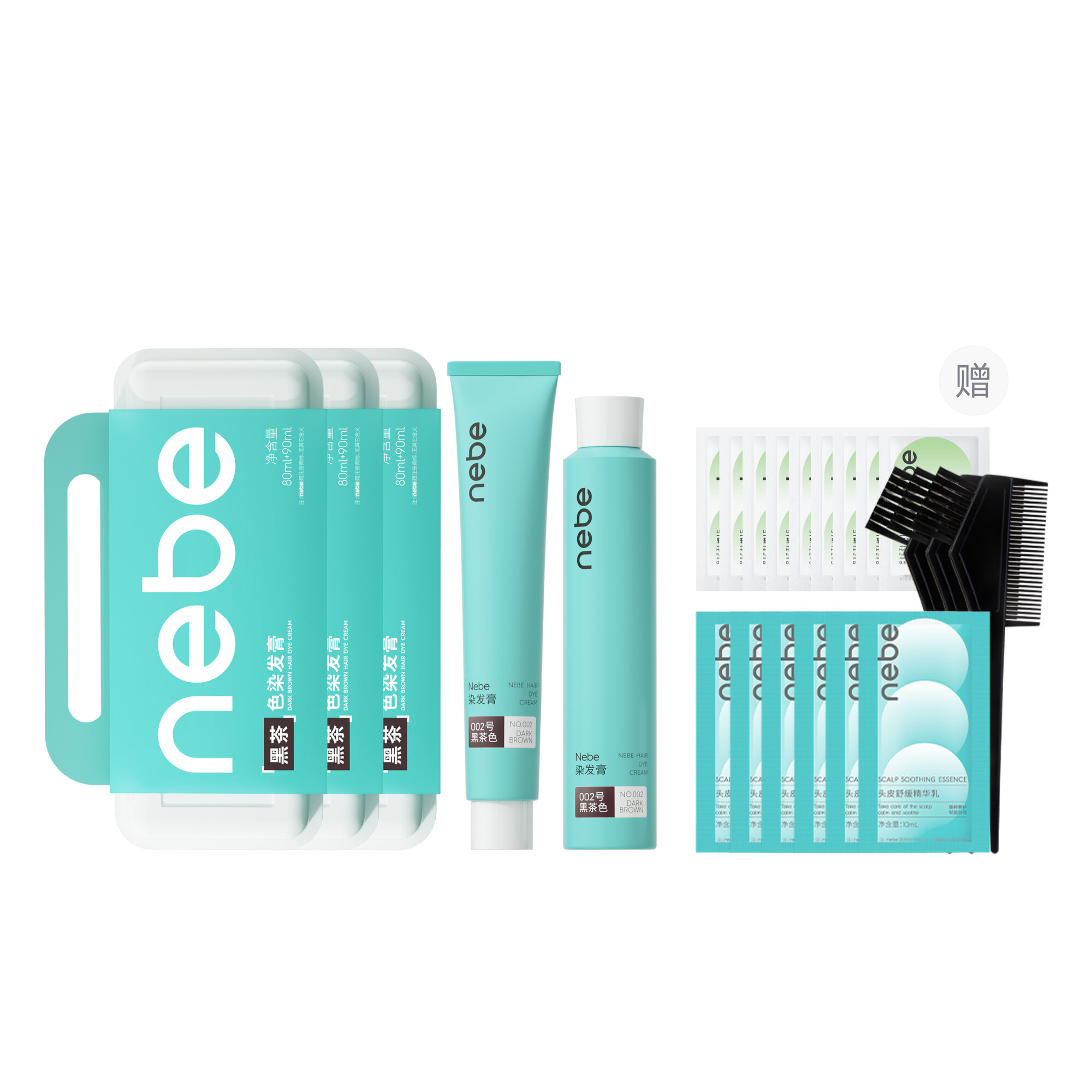 Краска для волос унисекс NEBЕ 5688899 многоцветные, корейский стиль, ухаживающие домашние