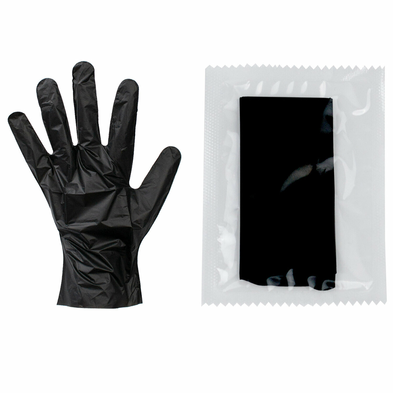 Набор перчаток ELEGREEN одноразовые, эластомер TPE, размер L, черные, 50 пар ГППVТЭлЧ-L ИНД1