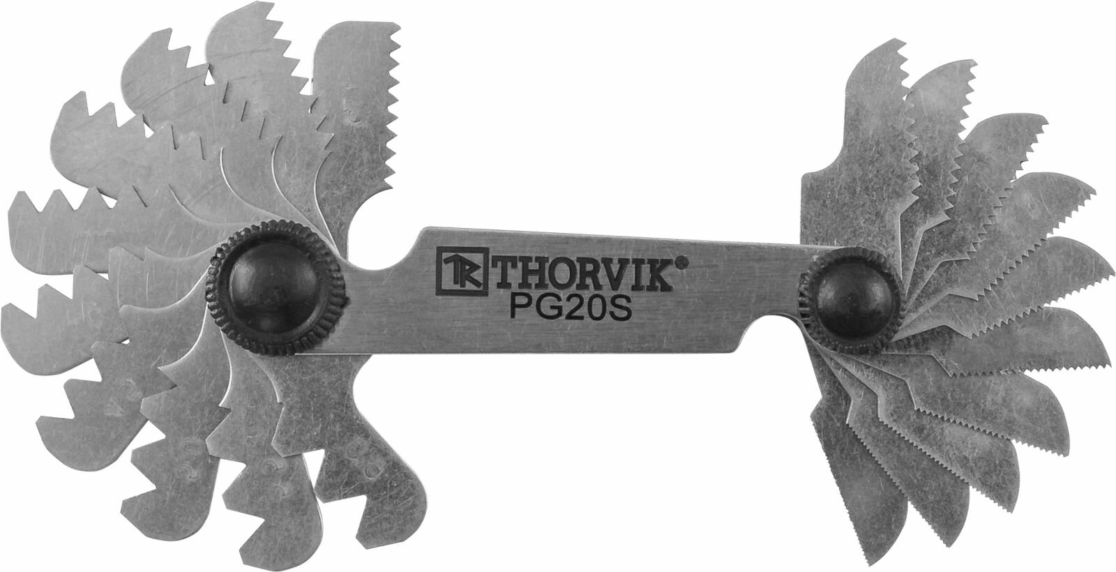 Набор резьбовых шаблонов для наружных резьб THORVIK PG20S Universal 20 предметов