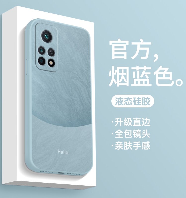 Силиконовый чехол для Honor V20 с дымчато-синим Hello Color D15 узором, легкий и ударопрочный