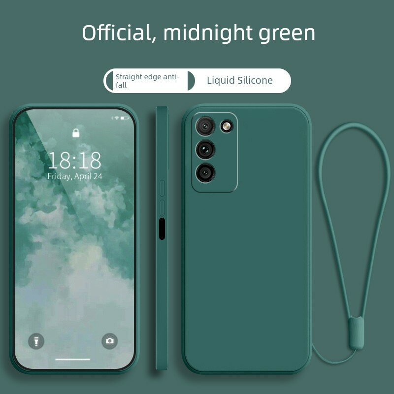 Чехол для Honor 30 полный покрытие ударопрочный силиконовый - Темно-зеленый для Honor 30 Pro 30S 30