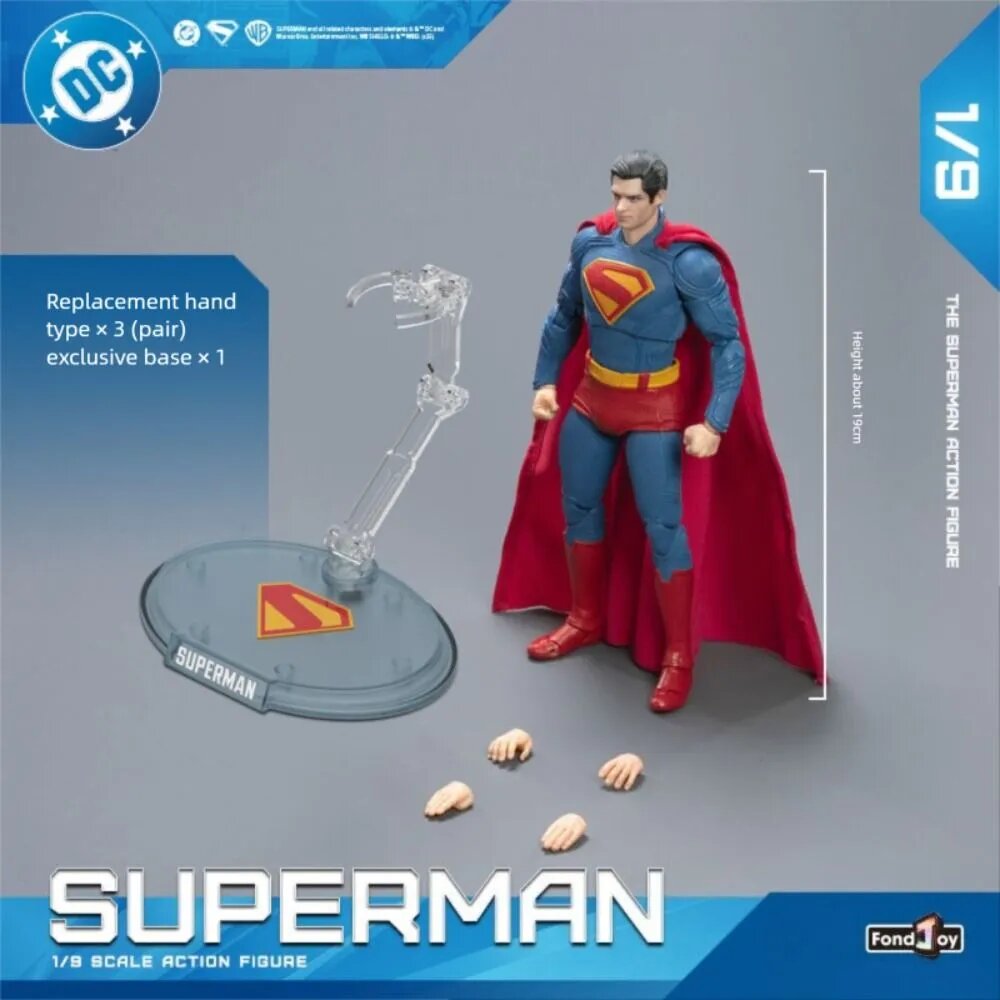 Fondjoy Супермен DC Comics Фигурка Подвижная Коллекционная ABS пластик 1/9 Scale