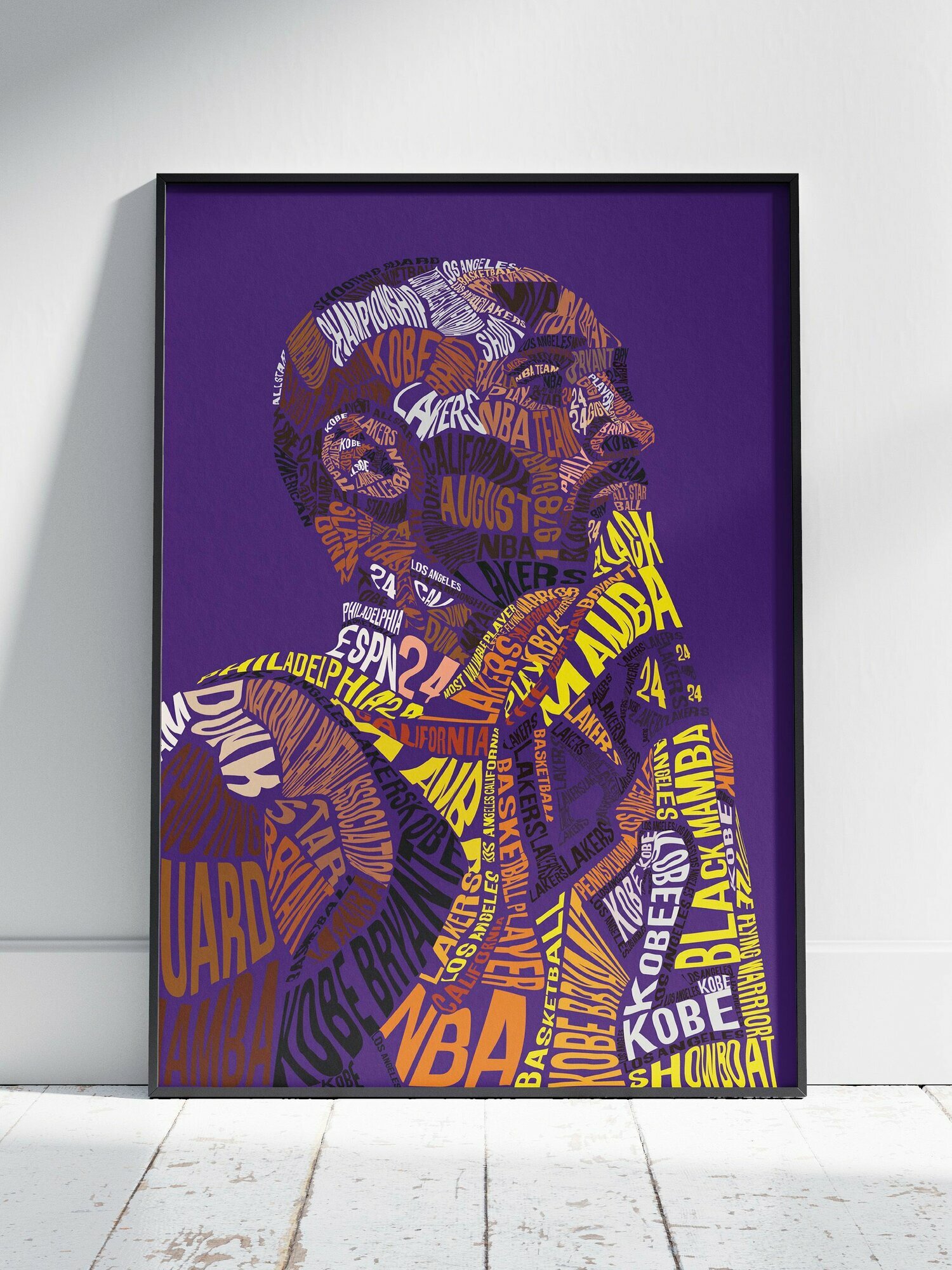 Плакат на стену для интерьера Коби Брайант (Kobe Bryant 48) - Постер по спорту и физической активности формата A4 (21x30 см)