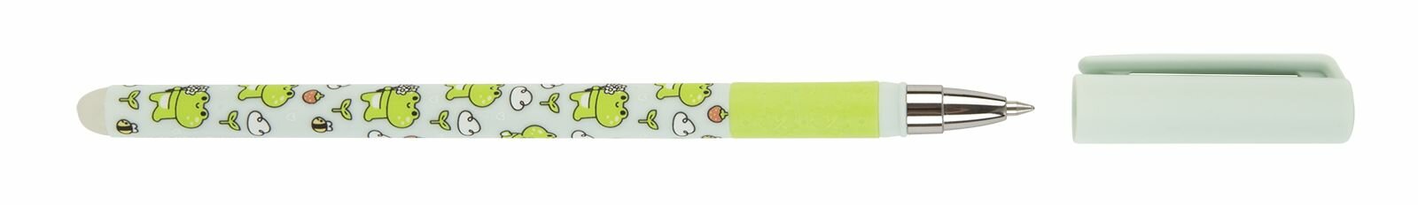 Ручка гелевая стираемая LOREX KIDS HAPPY FROG Slim Soft Grip 0,5 мм синяя 1 шт