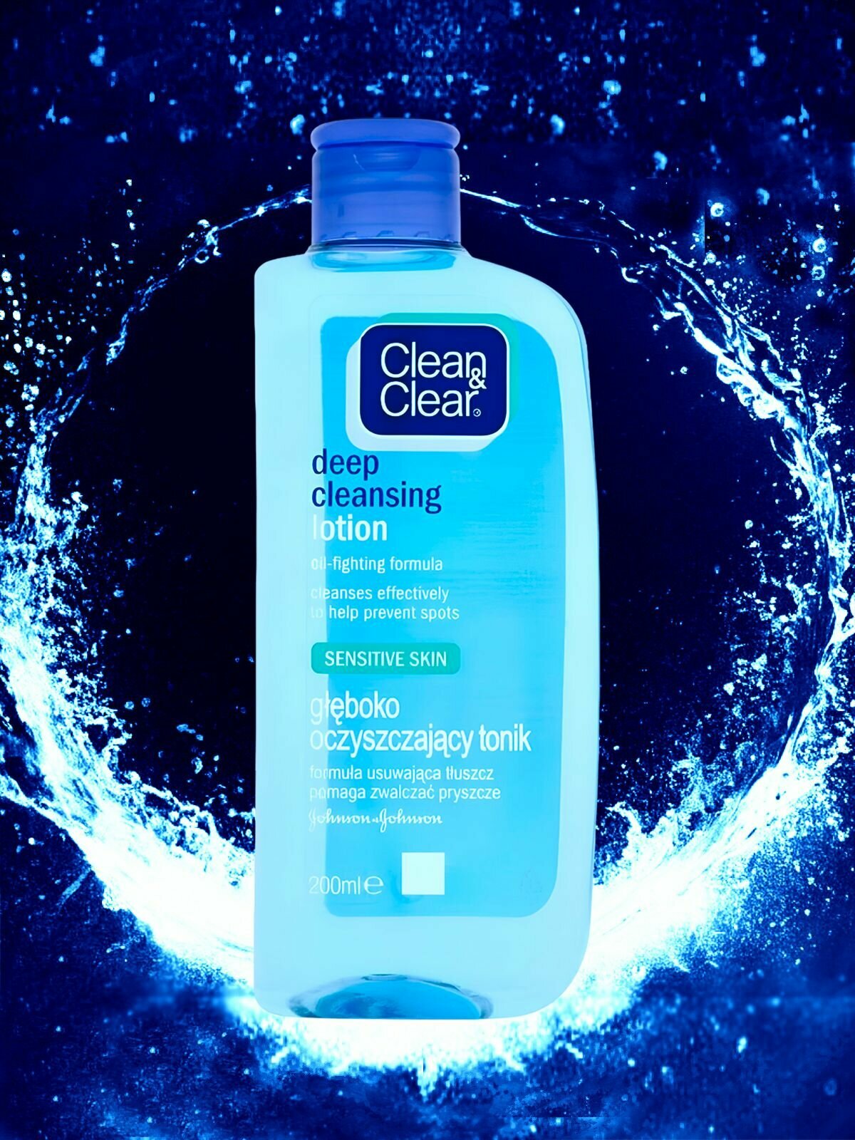 Clean Clear Лосьон для глубокого очищения чувствительной кожи лица 200 мл