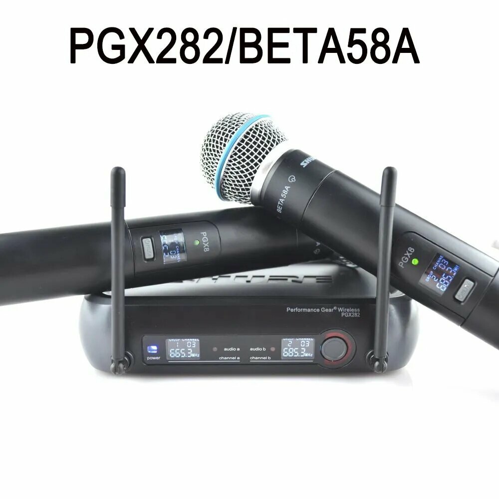 Shure Микрофон для живого вокала PGX282, черный