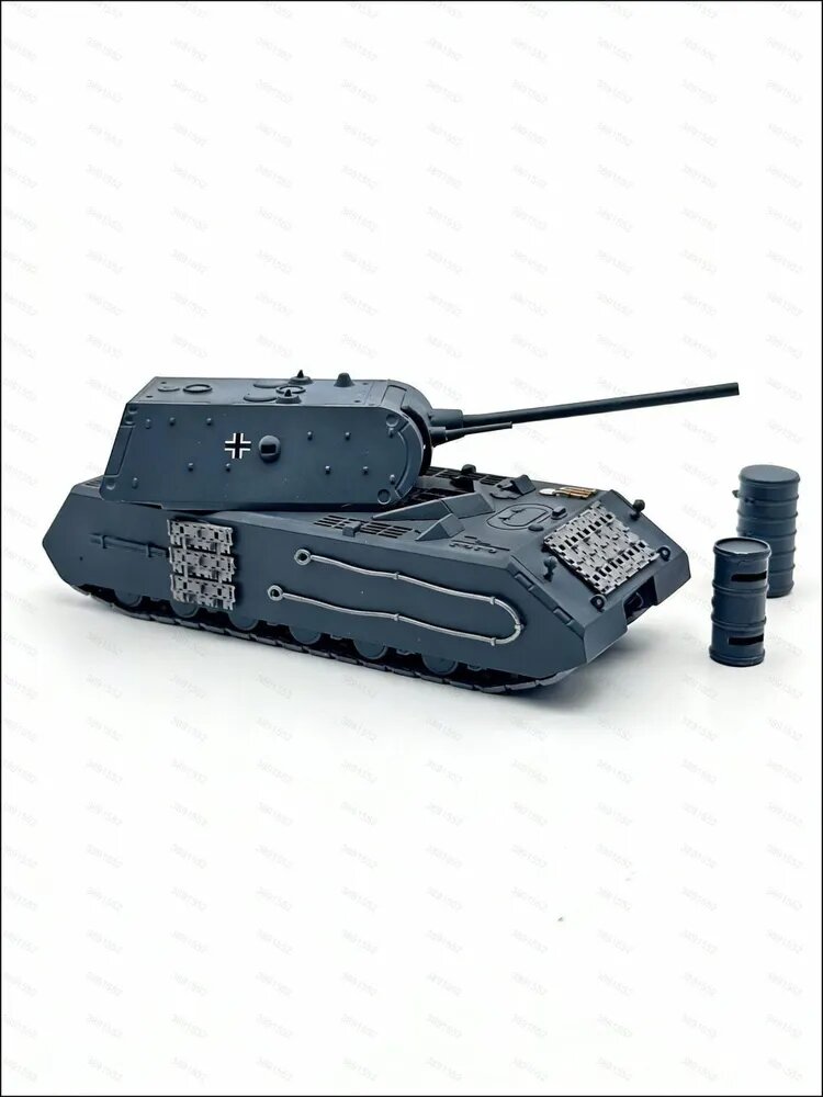 Металлическая модель немецкого тяжелого танка Maus в масштабе 1/72. Подходит для коллекционеров военной техники в качестве коллекционного предмета или как украшение для дома/подарок.