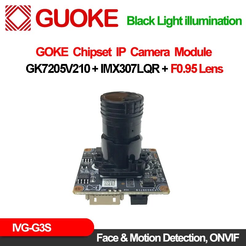 IP-камера Goke GK7205V210 1080P, 6 мм, с кабелем 12V