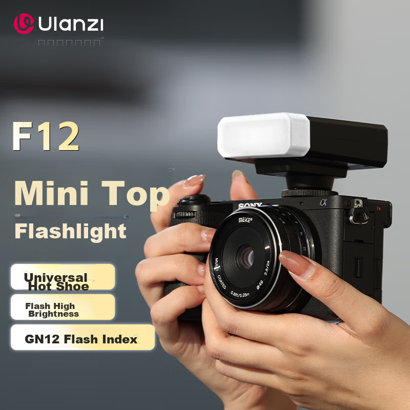 Ulanzi F12 Mini Hot Shoe Flash Softbox Kit для Sony и Canon внешней вспышки фото-дополнительного света Цвет：Набор