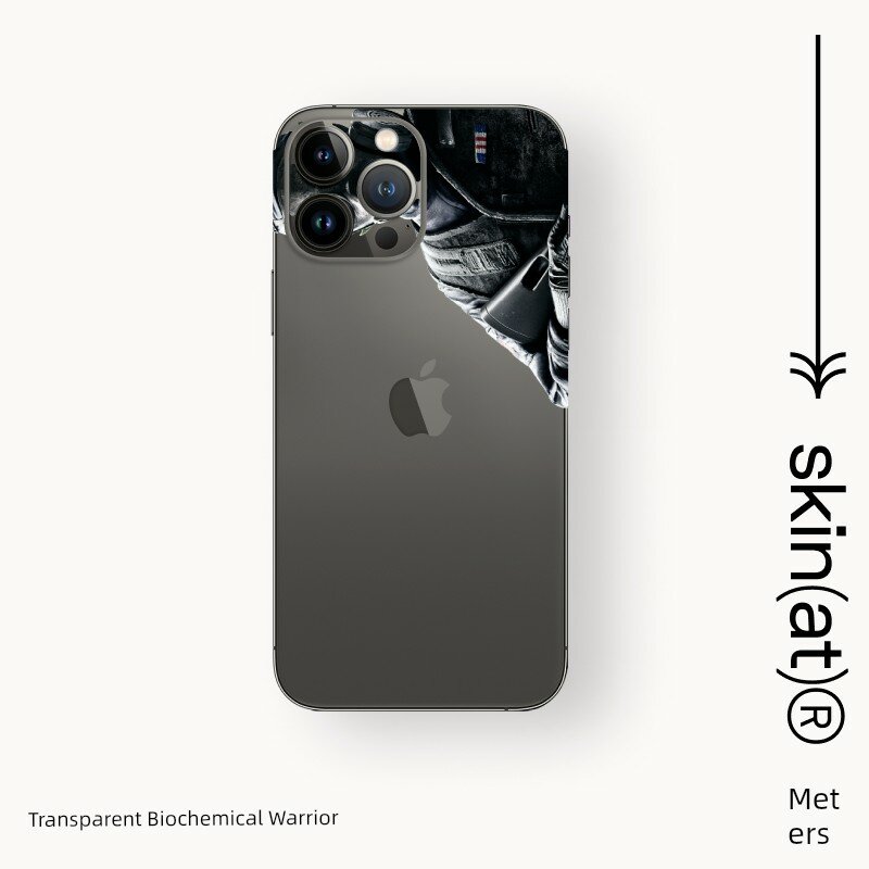 Защитная пленка для iPhone 14 Plus с рисунком 'Прозрачный био-воин', прозрачная пленка, клей 3M