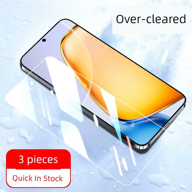 Vivo Y200 T стеклянный защитный экран с антиударным покрытием и ультра-четким изображением, комплект из 3 штук