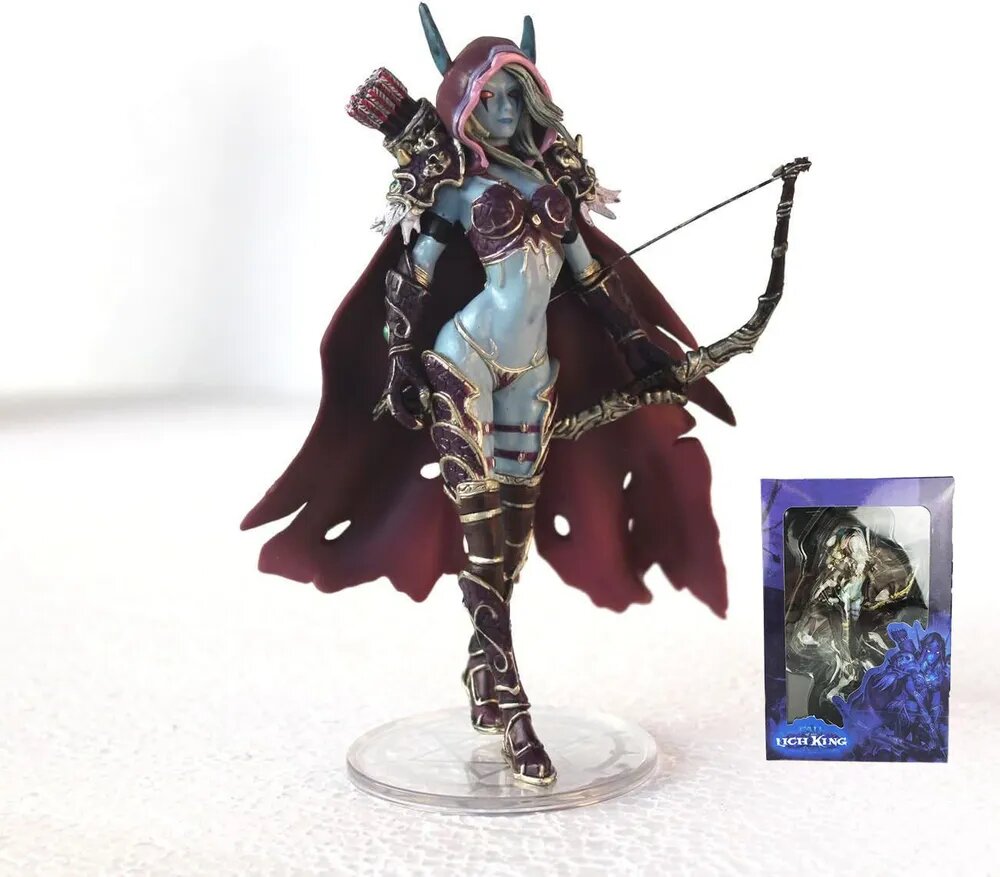 Фигурка Варкрафт Сильвана Ветрокрылая / Warcraft Sylvanas Windrunner (15см)