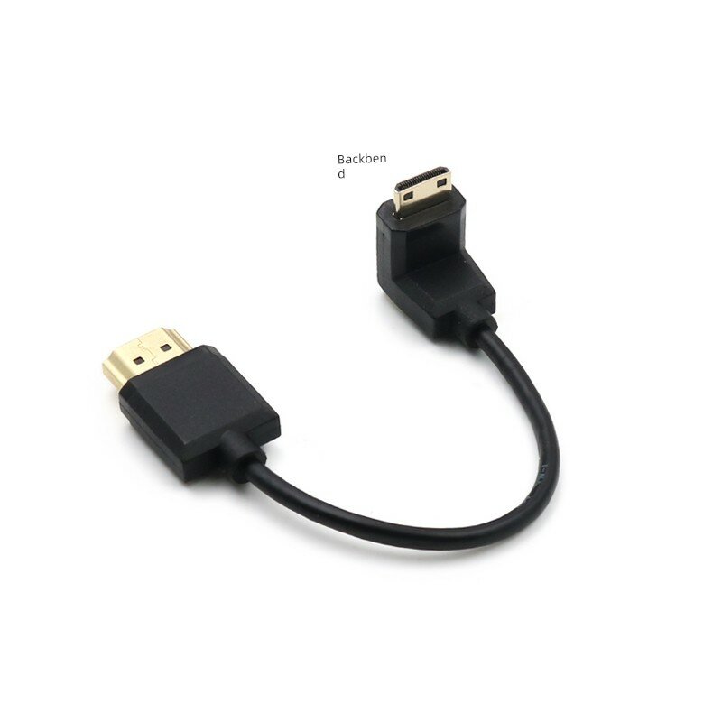 Кабель Mini HDMI с обратным изгибом 15 см поддерживает 4K@60Hz для устройств длиной до 0.5 м, универсальное решение для