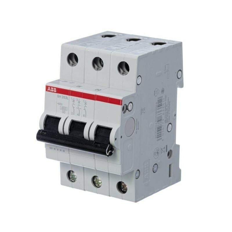 Автоматический выключатель ABB SH203L C50, 3-полюсный, 50 А, характеристика C