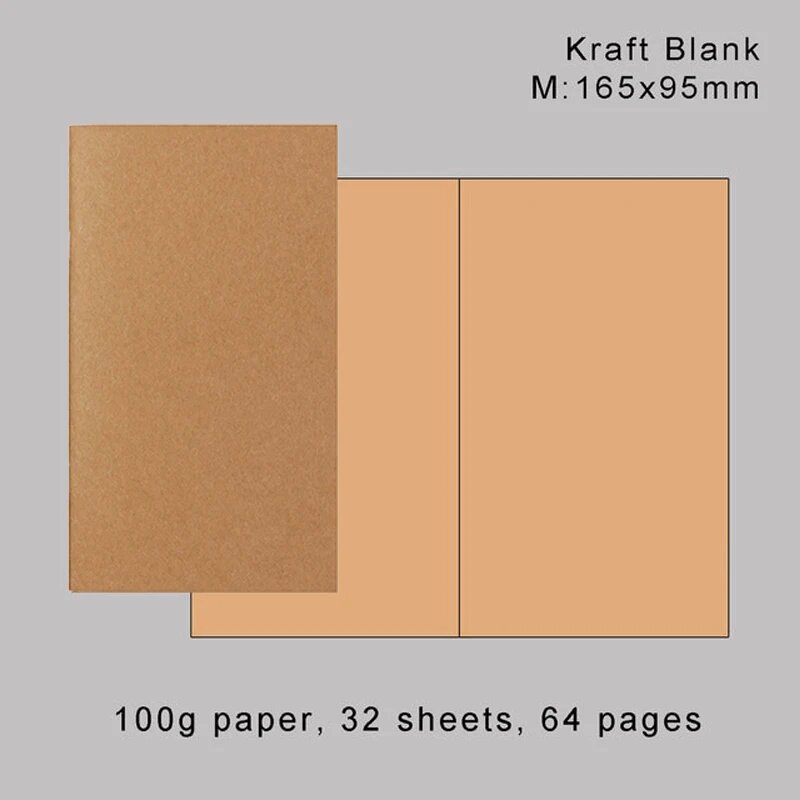 Kraft Blank M:165x95mm, 100g, 32 листов