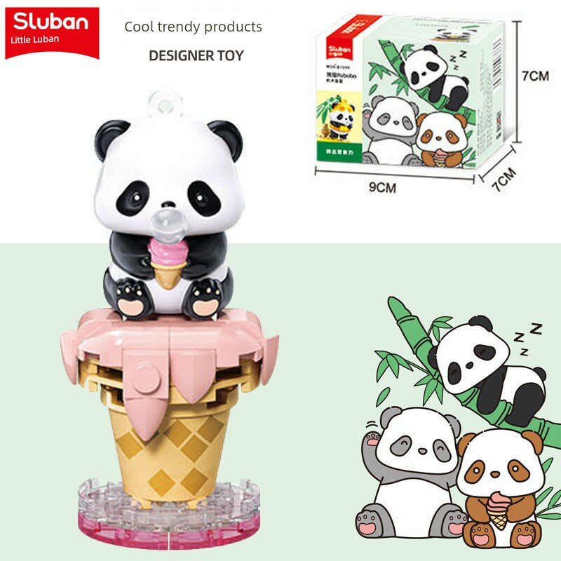 Конструкторы серии Panda, развивающие сборные фигурки, коллекционные слепые коробки, подарки для студентов, супермилые