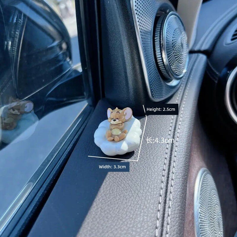 Автомобильные украшения, аксессуары для салона автомобиля, центральная консоль, фигурки автомобиля Tom Jerry, украшение