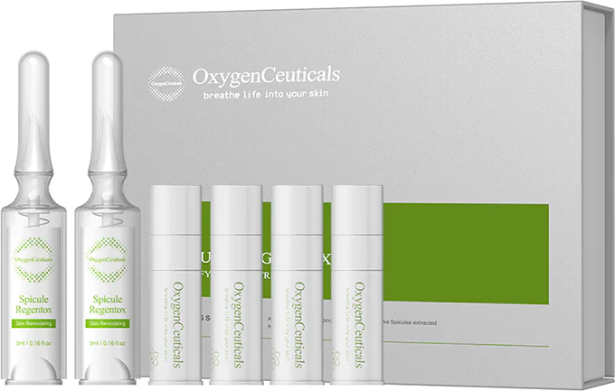 OxygenCeuticals Регенерирующая детокс сыворотка со спикулами для зоны декольте, шеи и лица Spicule Regentox 200ml