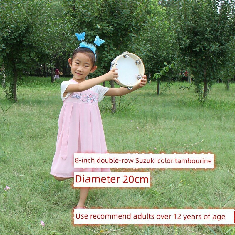 Тамбурин для детского сада, реквизит для танцев, музыкальный инструмент Орфа для раннего развития детей, ручной