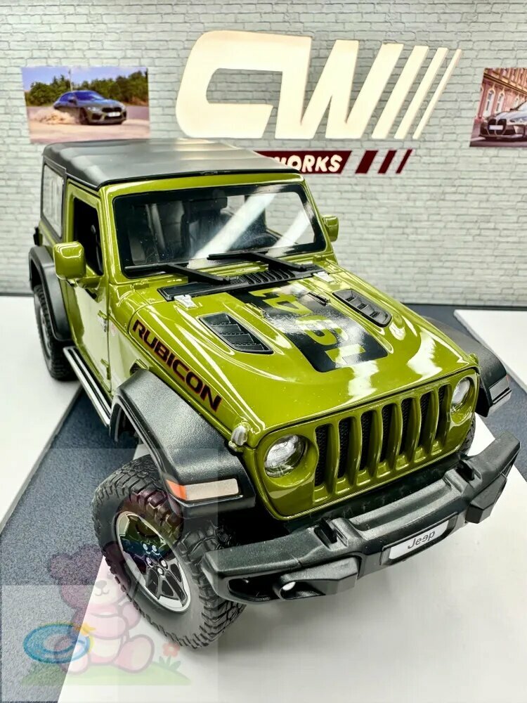 Металлическая машинка Jeep Wrangler Rubicon