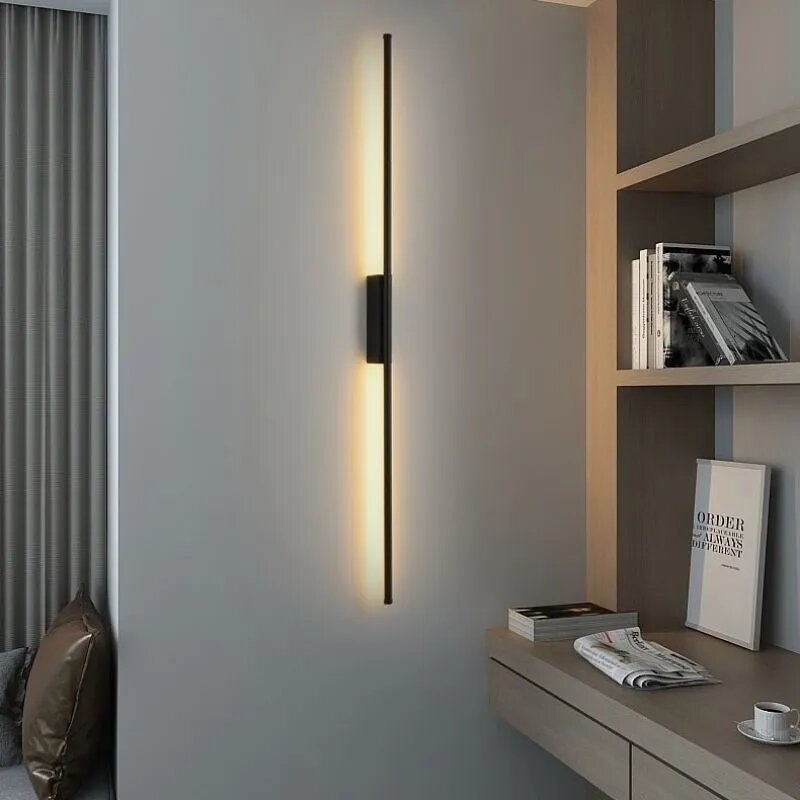 Franeda Настенный светильник LED, черный, регулируемая цветовая температура, 60 см