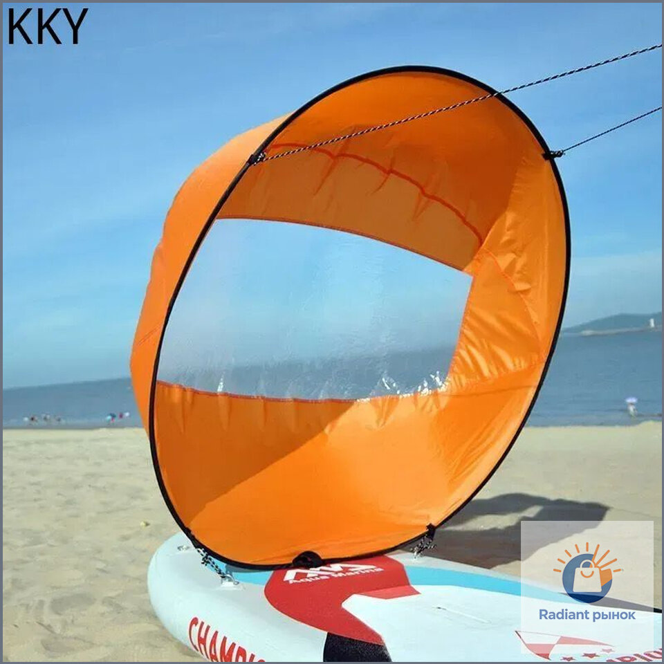 Парус для SUP-доски 108x108cm, оранжевый