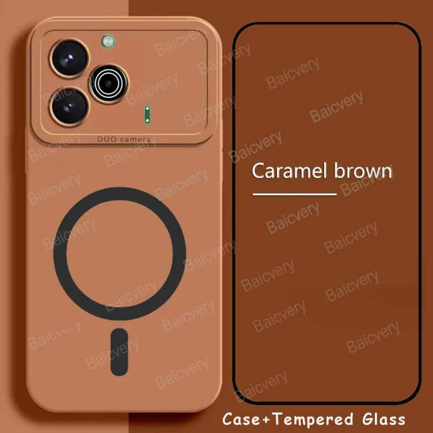 Яркий защитный чехол для Tecno Pova 6 Li7 / POVA 6 Pro Li9 с Коричневый, Brown 2, Tecno Pova 6 Li7