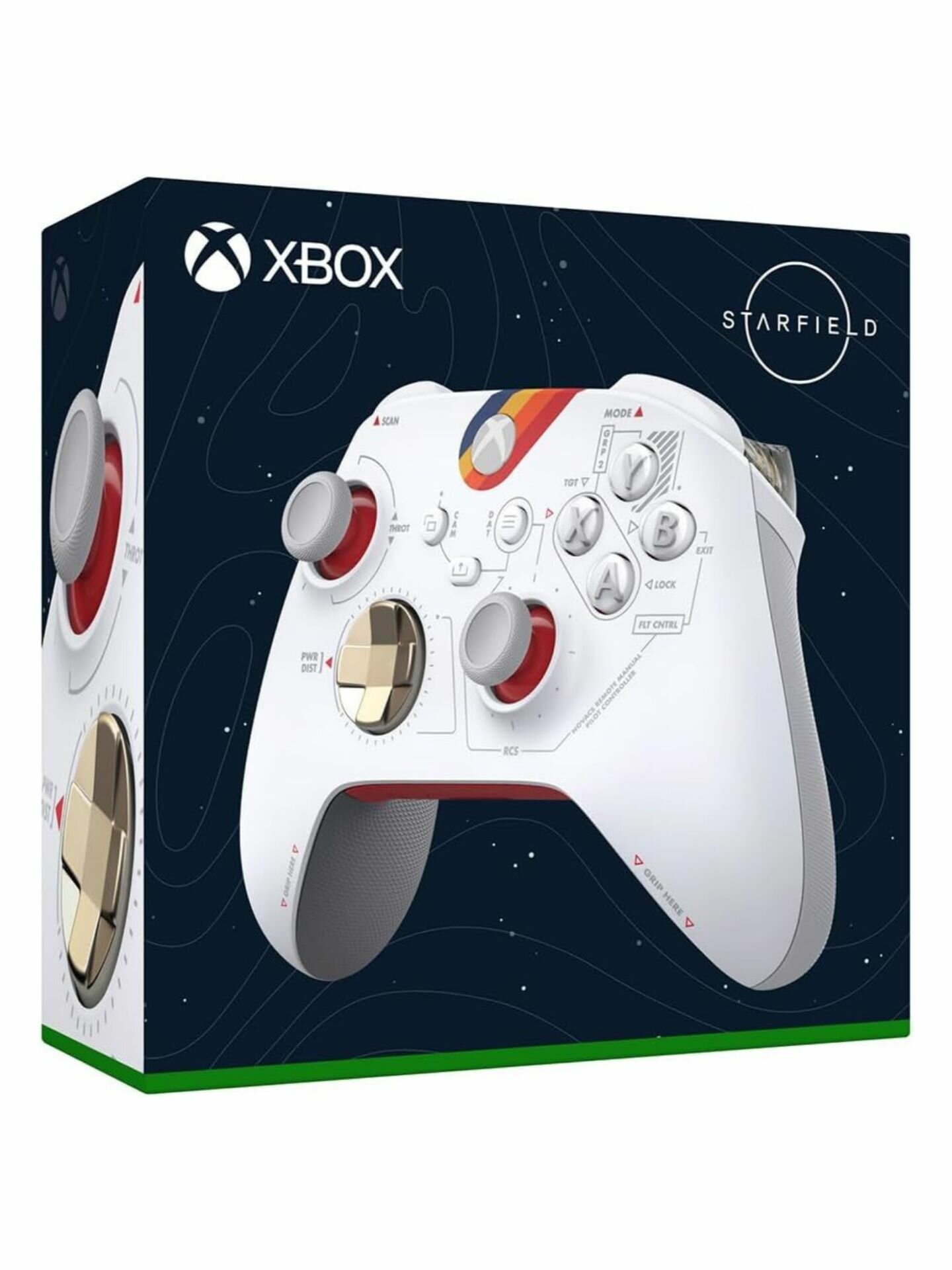 Геймпад беспроводной для Xbox One, Series X/S, с Bluetooth, Starfield, белый, 4 ревизия