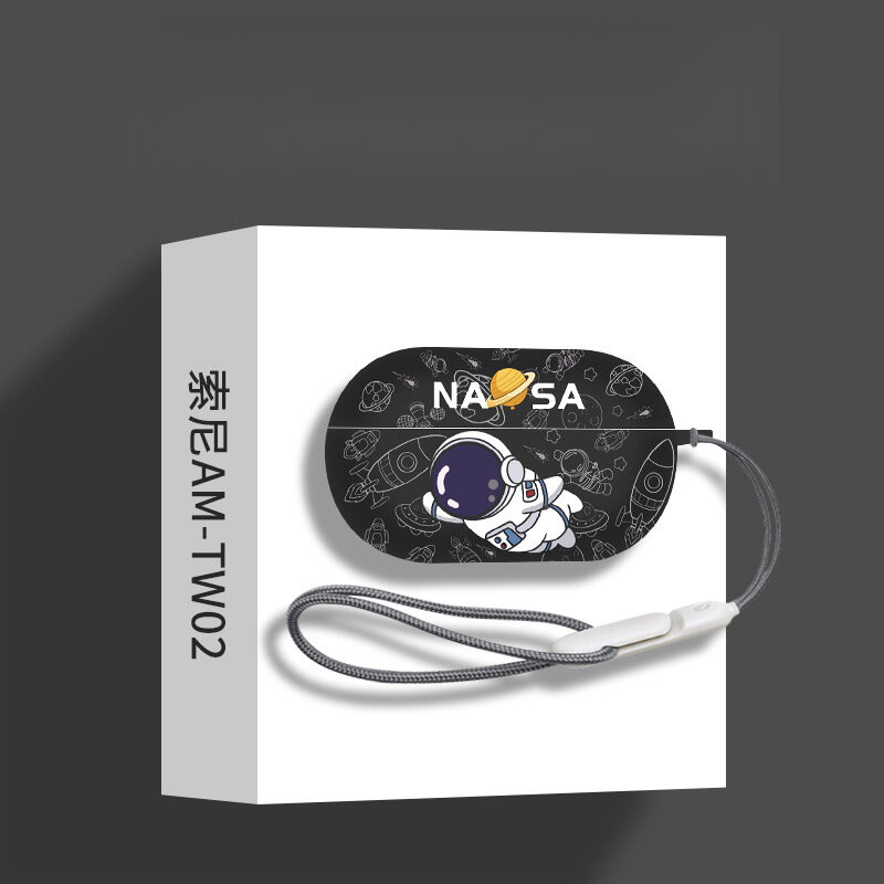 Чехол SONY Ambie TW01/TW02, черный матовый, с подвеской