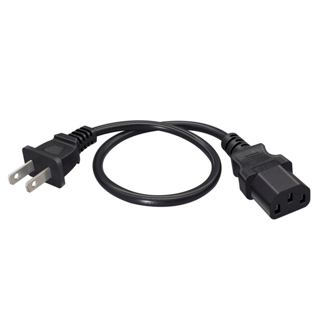 Шнур питания от NEMA1 15P до IEC320 C13 40 см Короткий Кабель 40 см от США до C13 Кабель Питания для Настольных Устройств и Адаптеров Питания