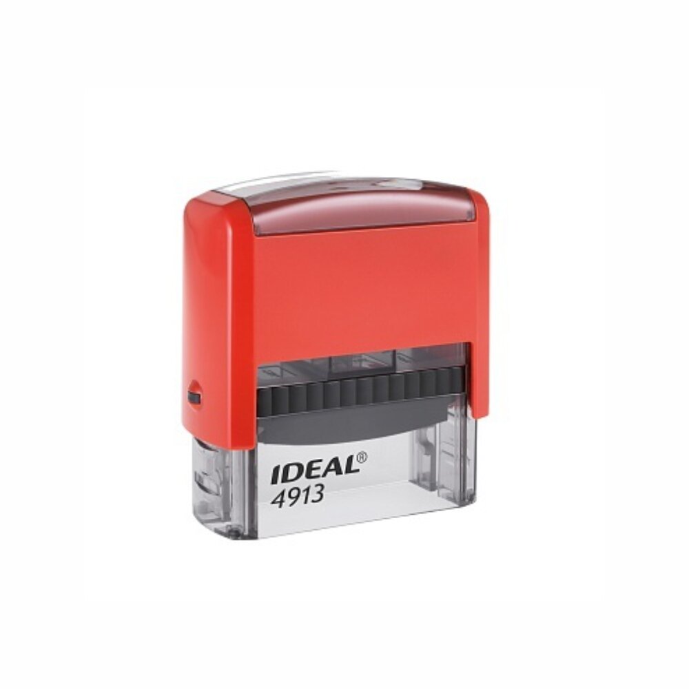 Ideal 4913 автоматическая оснастка для штампа 58х22 мм (красная)